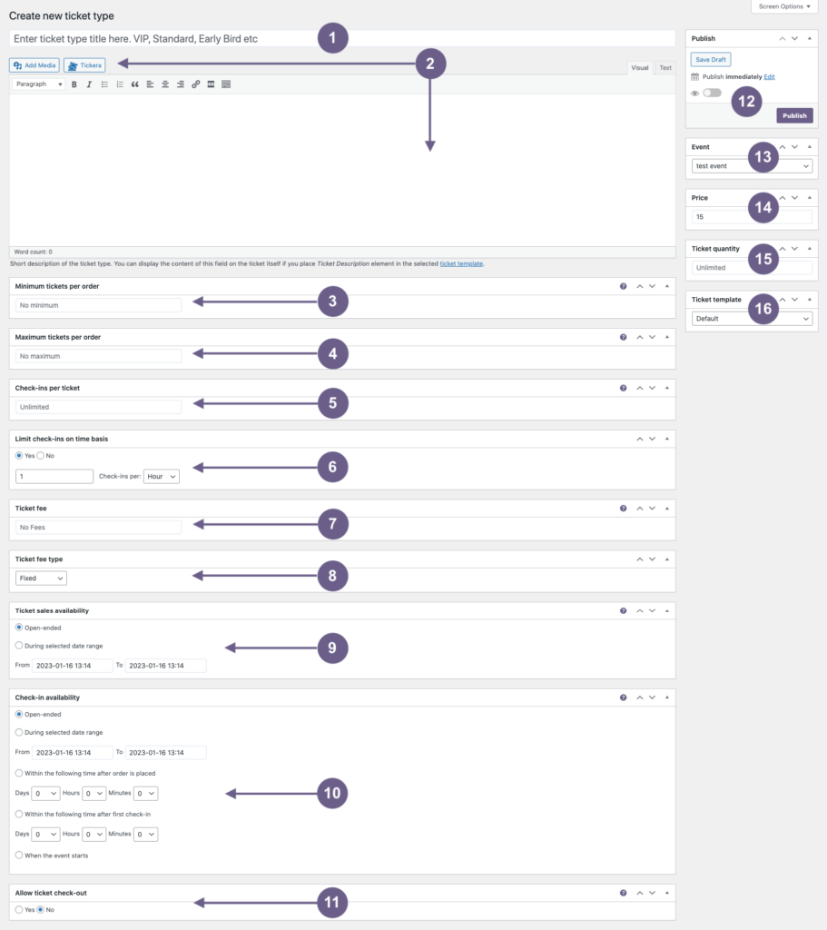Documentation - Ticket Types - Tickera Documentation - Ticket Types - Tickera