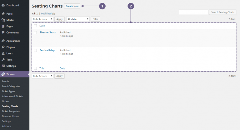 Documentation - Creating a Seating Chart - Tickera