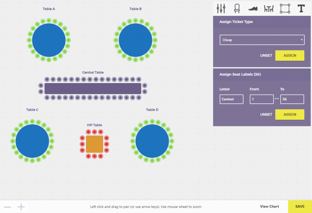 Documentation - Creating a Seating Chart - Tickera