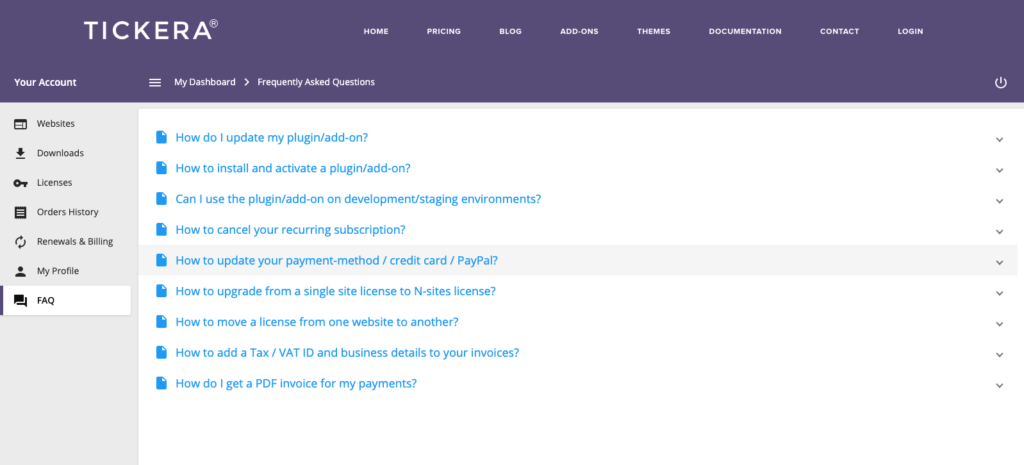 Navigating your Tickera Account Dashboard - Documentation - Tickera